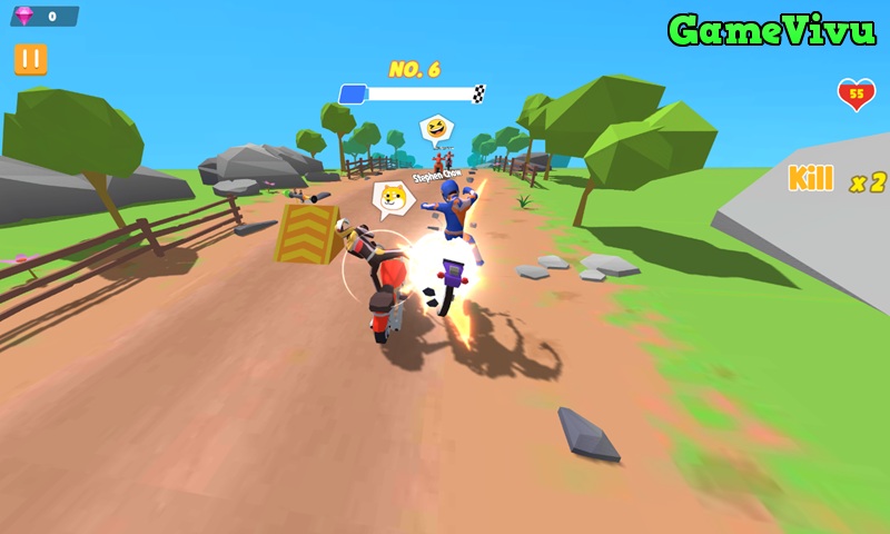 Game Đua xe moto đánh nhau 2 - Moto Attack - Bike Racing online